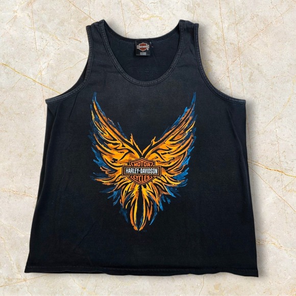 Harley-Davidson | Tops | Harley Davidson Tank Top Womens Large Black ...